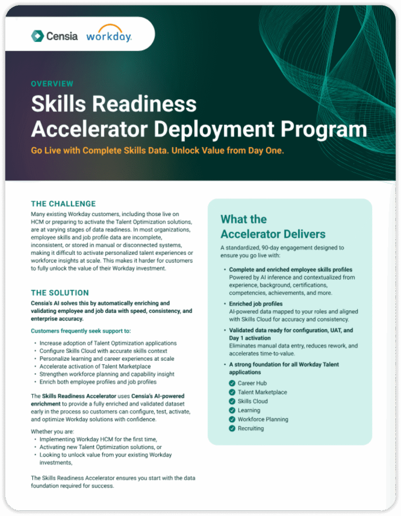 Skills Readiness Accelerator Deployment Program | Censia